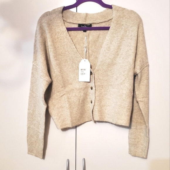 Love Tree | Sweaters | Nwt Love Tree Brand Crop Cardigan Sweater Warm ...